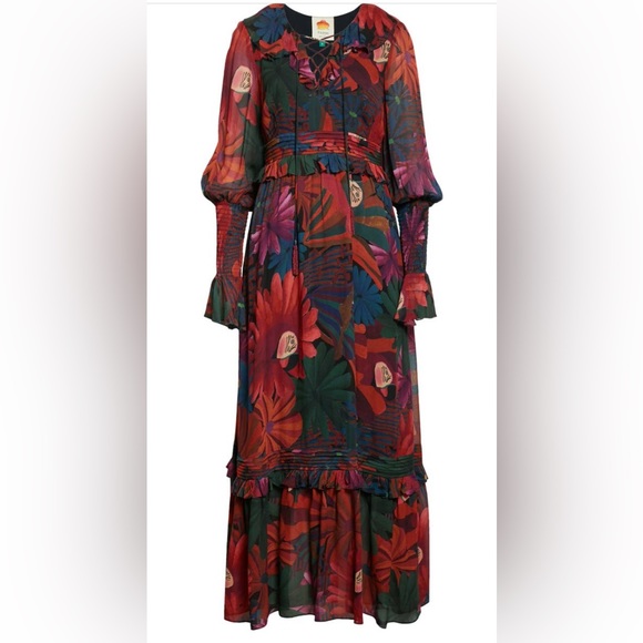 FARM Rio | Dresses | Farm Rio Bird Flowers Multicolor Dress | Poshmark